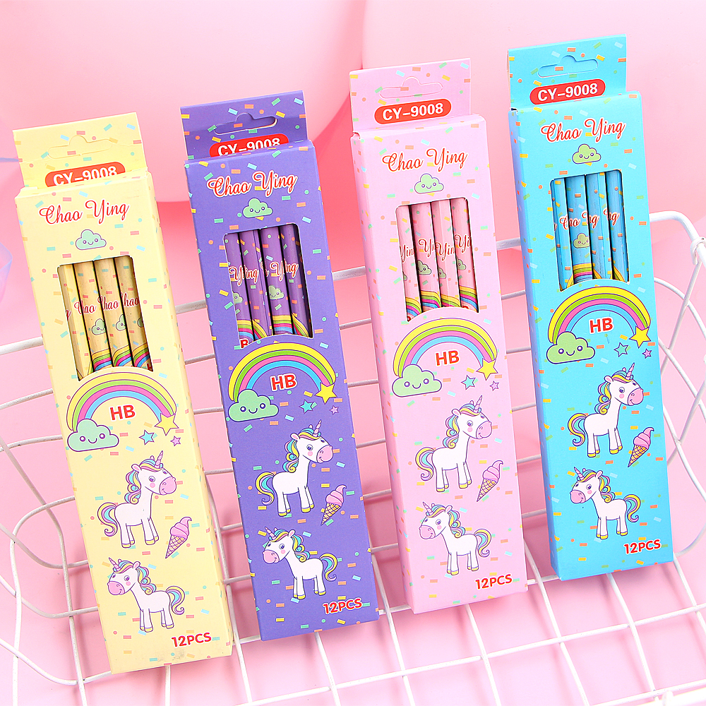 6Pcs/Set Cute Kawaii Cartoon Pet Pencil HB Sketch Items Drawing ...